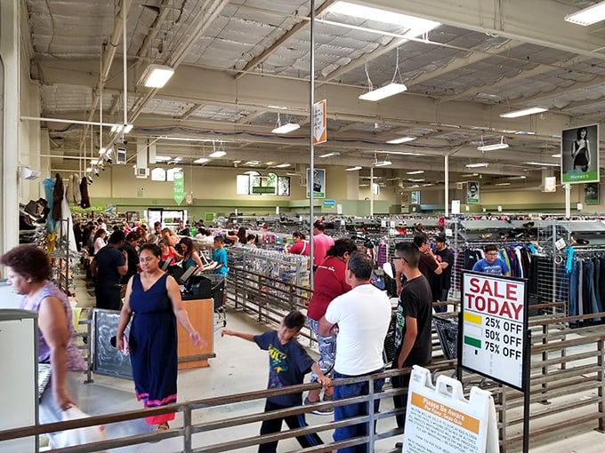 Peak shopping hours when this retail wonderland buzzes with the energy of a gold rush.