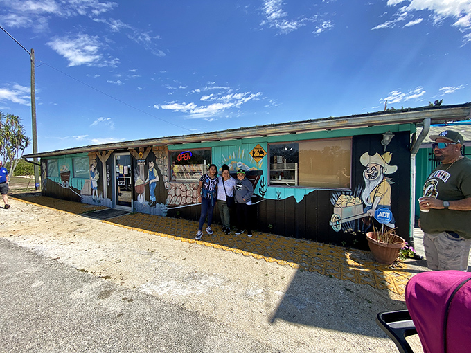 Local businesses like this colorfully painted shop give Sebring its character – the antidote to cookie-cutter strip malls plaguing America's suburbs. 