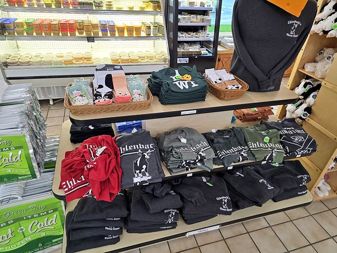 The ultimate Wisconsin souvenir collection: where wearing your cheese allegiance isn't just fashion—it's a lifestyle statement.