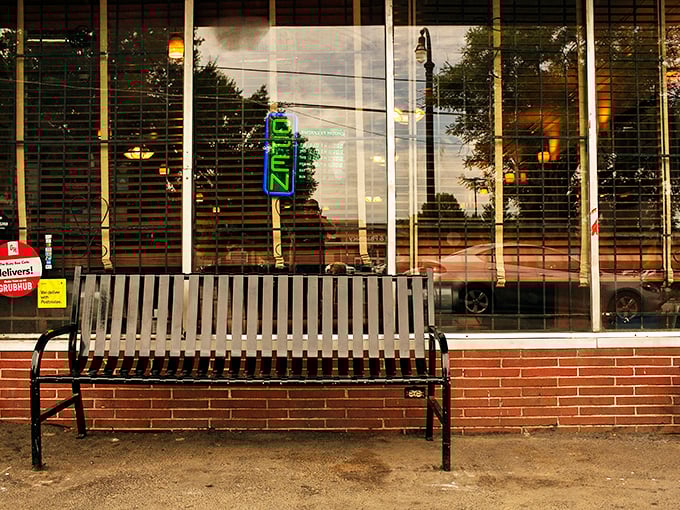 The bench outside isn't for show—it's where hopeful diners contemplate life choices while waiting for a table. Worth every minute of contemplation.