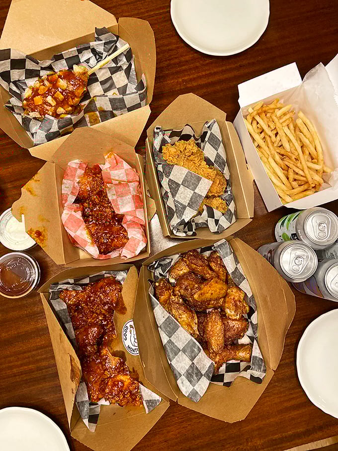 The ultimate chicken feast spread – a family-style adventure that transforms any ordinary table into a celebration of crispy perfection.