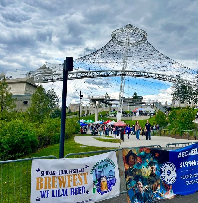 The Lilac Festival's Brewfest showcases Spokane's vibrant community spirit under the park's iconic pavilion—where local celebrations don't require emptying your wallet.