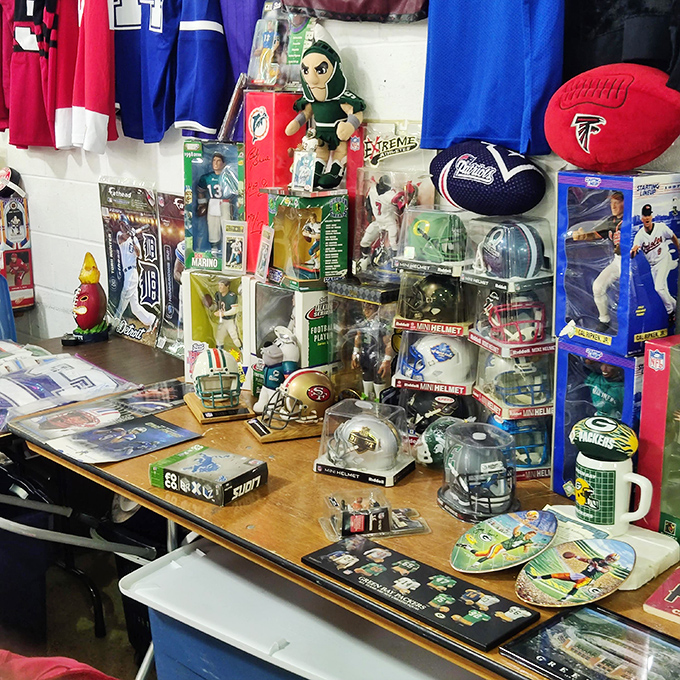 Sports memorabilia that spans generations – where fathers and sons can argue about athletes from completely different eras.