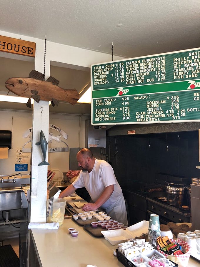 Where culinary magic happens with no unnecessary flourishes—just skilled hands preparing seafood the way it's meant to be enjoyed.