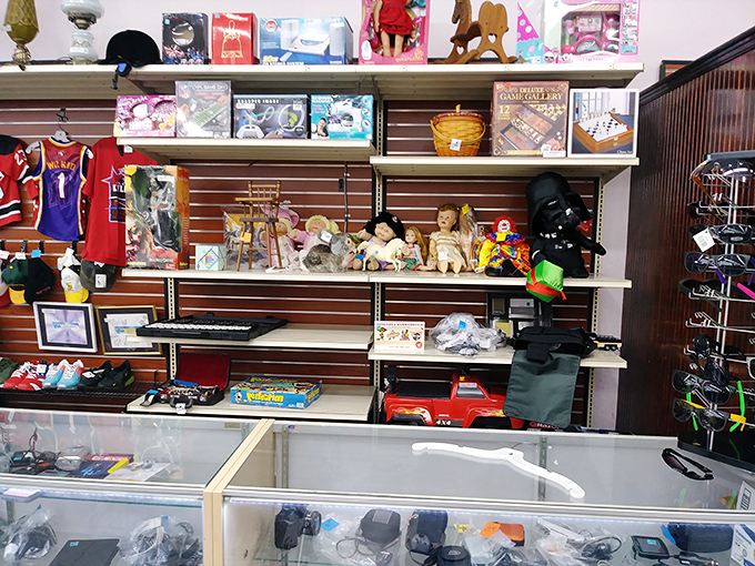 Childhood memories line these shelves—where yesterday's must-have toys become today's collectibles and tomorrow's conversation pieces.