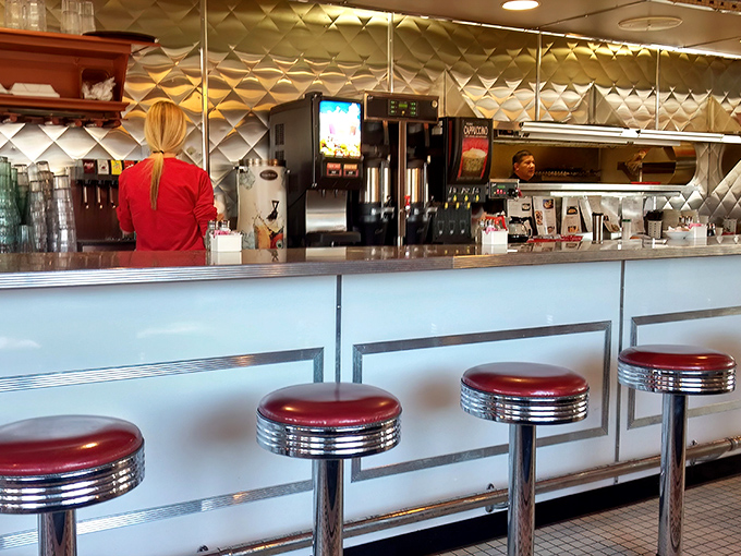 Those classic counter stools have witnessed countless coffee refills, pie decisions, and the birth of food-induced happiness for decades.