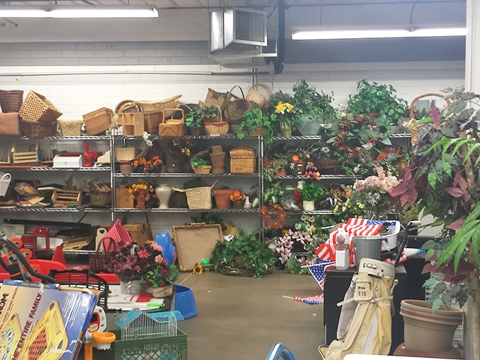 The artificial jungle and basket collection—perfect for those who want plants that never die and containers that never quit.