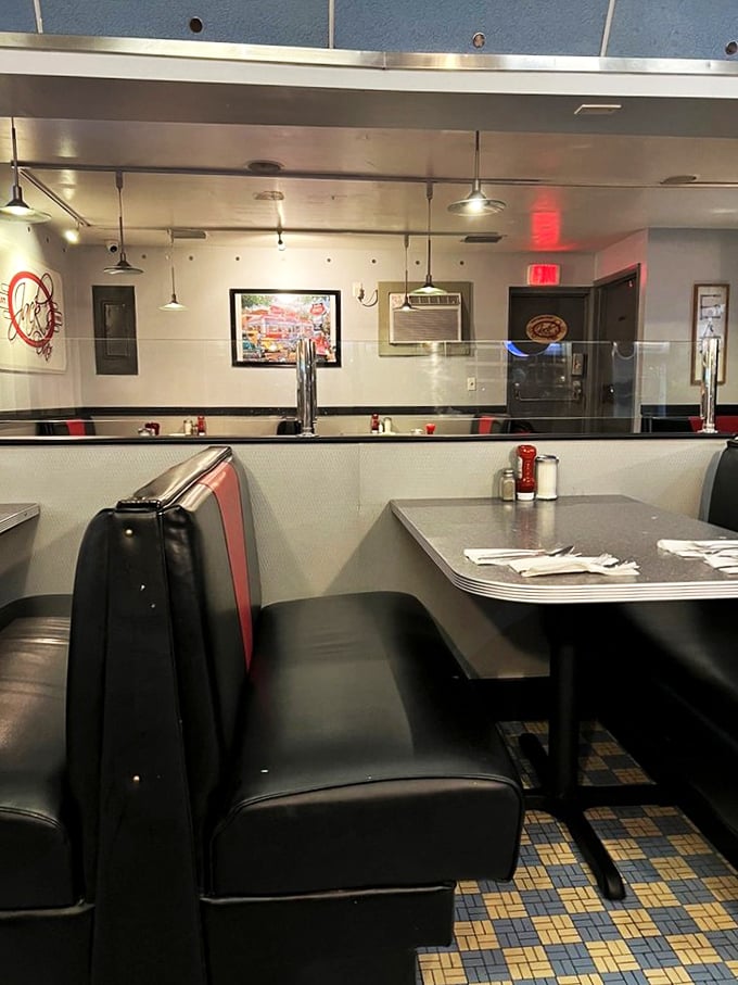Booths designed for comfort, not Instagram—where the only filter you need is the one brewing your coffee.