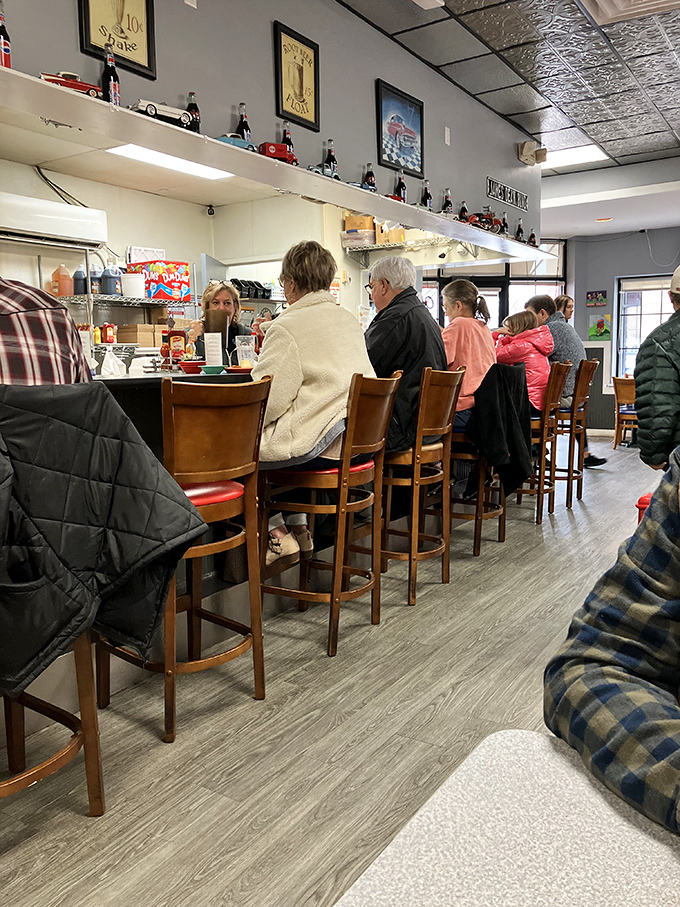 Counter culture at its finest—where regulars perch on stools, watching the kitchen ballet while trading stories and local gossip.