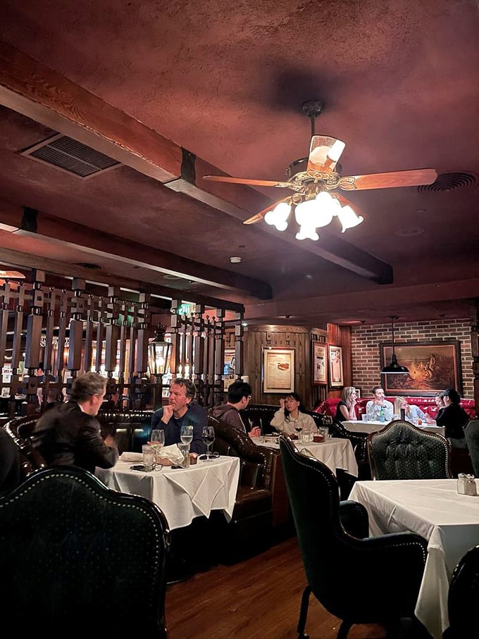 Conversations flow as freely as the wine in this dining room where deals are made, celebrations unfold, and Tuesday nights feel special.
