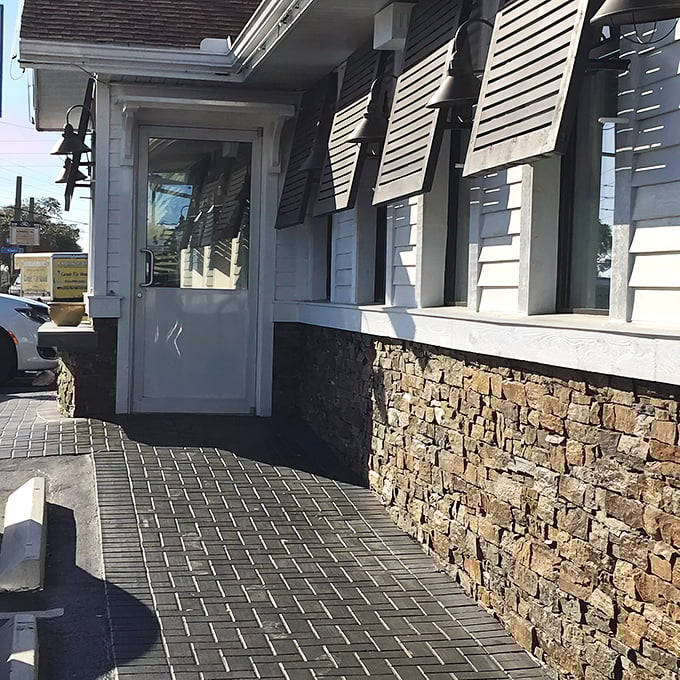 The entrance beckons like a friend's front door – unpretentious, welcoming, and promising good things inside.