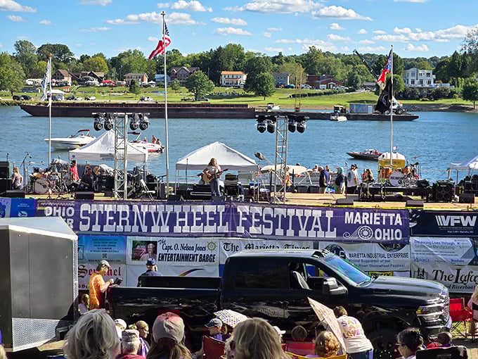 The Ohio Sternwheel Festival transforms the riverfront into a celebration that Mark Twain would recognize—though he might be confused by the sound system.