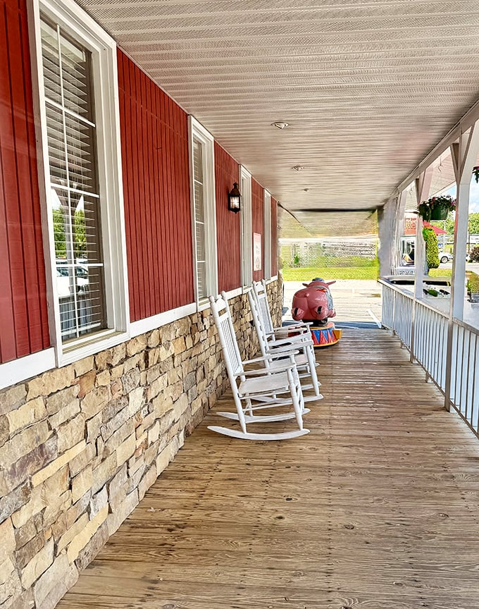 The front porch isn't just an architectural feature—it's where anticipation builds and post-meal food comas begin their gentle descent.
