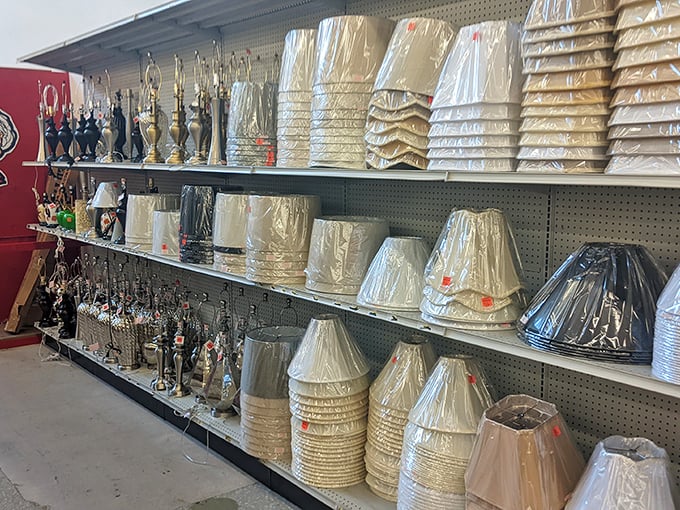Lamp department confession: you'll arrive needing one bedside lamp and leave redesigning your entire home's lighting concept.