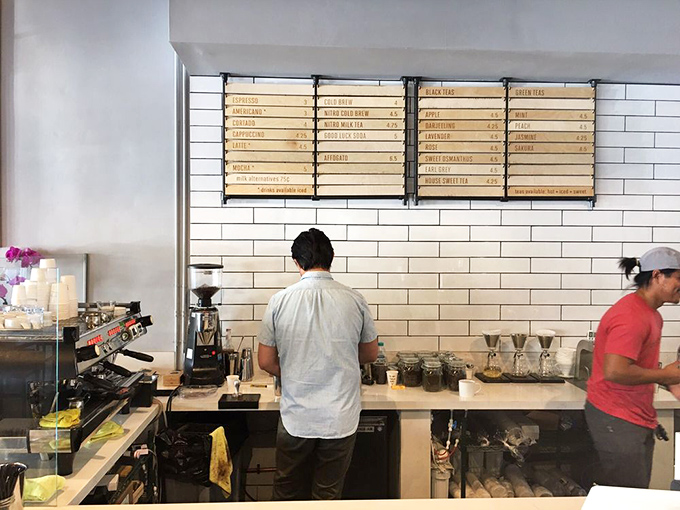 Behind the counter, coffee alchemy happens alongside seafood magic – a culinary duet that shouldn't work but absolutely does.