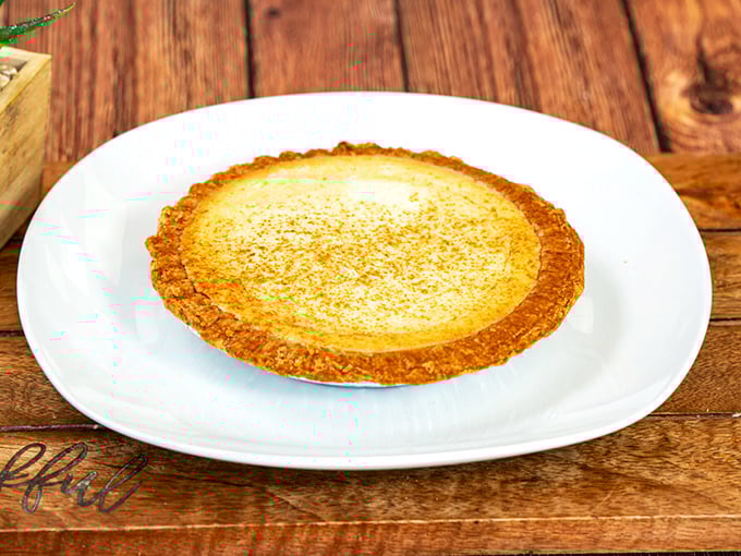Sweet potato pie that would make your Southern grandmother nod in approval. The crust-to-filling ratio here deserves a mathematical study.