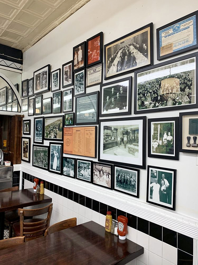 History hangs on every wall—black and white memories documenting decades of Philadelphia life, politics, and the parade of humanity that's dined here.