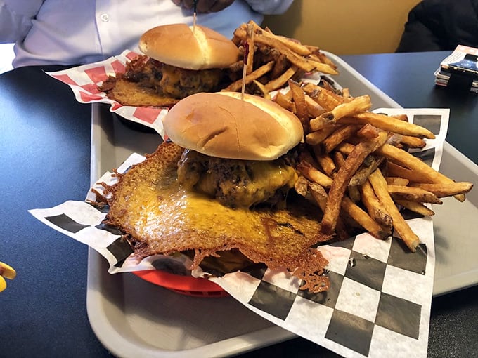 The 11:11 Burger Combo isn't just a meal—it's a declaration that sometimes more is exactly the right amount. That cheese pull is hypnotic.