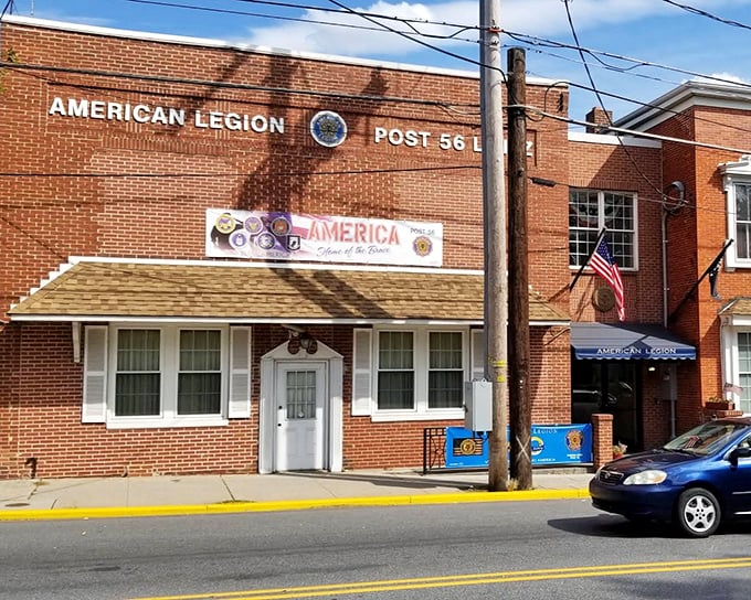 The American Legion post in Lititz serves as both a veterans' gathering place and a reminder of the community's deep patriotic roots.