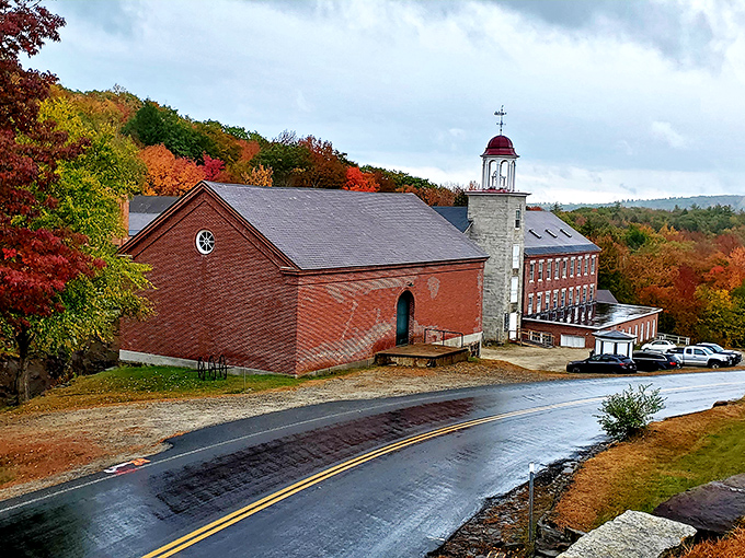 Rain-slicked streets and fiery foliage—autumn in Harrisville delivers drama that would make Broadway jealous, without the ticket price.