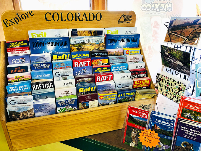 The ultimate Colorado choose-your-own-adventure wall – where your next memory is just a brochure away.