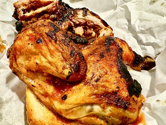 Chicken that's had a proper introduction to smoke and fire, resulting in skin that crackles and meat that surrenders at first bite.