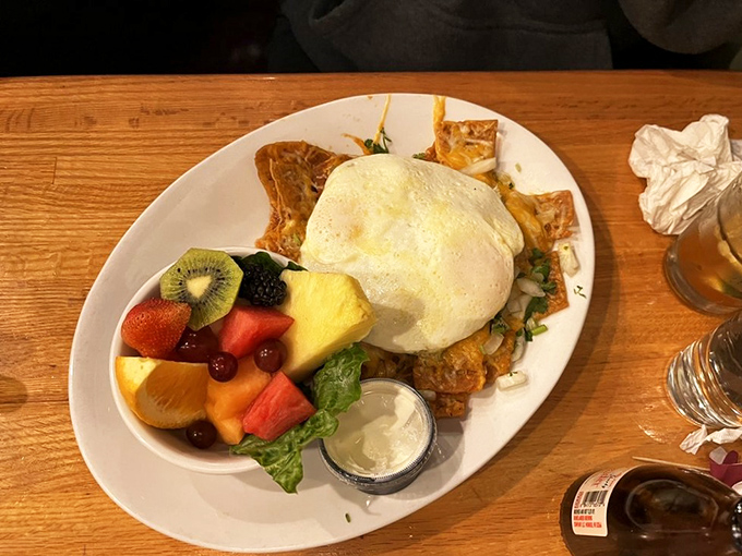 This isn't just breakfast—it's a vacation on a plate. The chilaquiles bring sunshine regardless of Milwaukee's weather forecast.