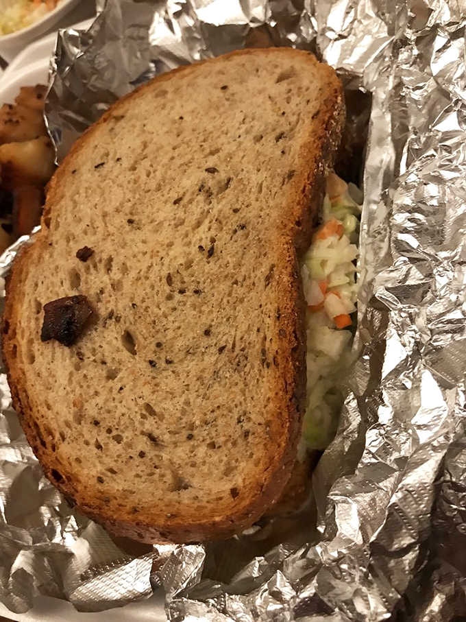 This sandwich isn't just lunch—it's an engineering marvel of bread, meat, and melted cheese that somehow holds together until the last bite.
