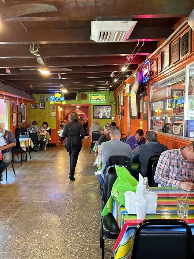 The dining room hums with the universal language of "mmm" as strangers become comrades united by the shared experience of exceptional Mexican cuisine.