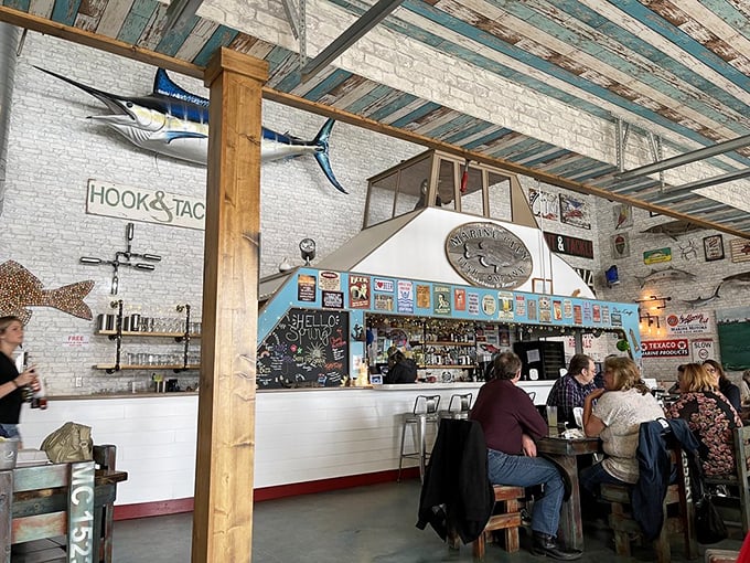 The bar area isn't just serving drinks—it's creating the backdrop for stories you'll tell for years to come.