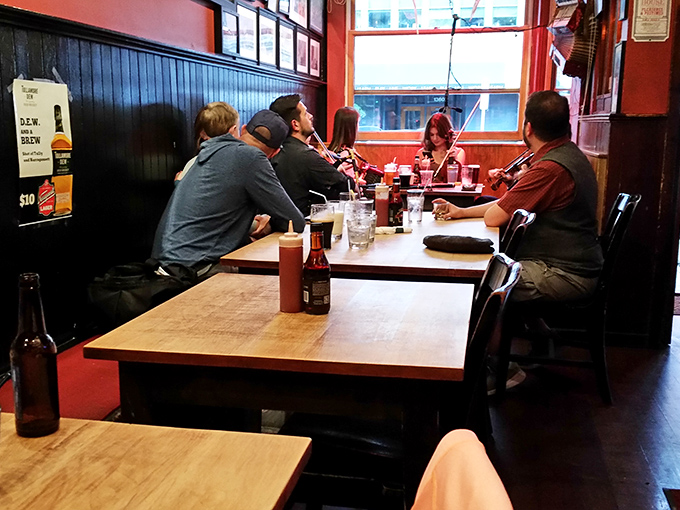 The tables at The Druid don't just host meals—they witness first dates, old friendships, and the kind of conversations that solve world problems.