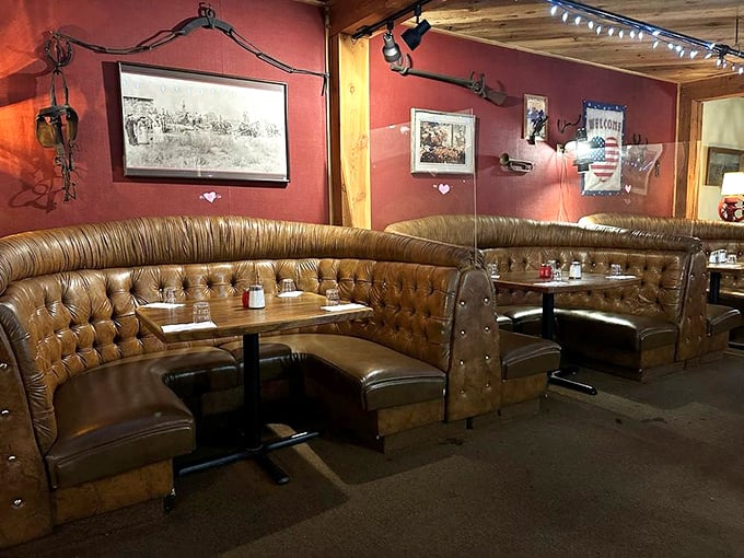These leather booths have cradled the posteriors of hungry ranchers, travelers, and locals for decades—all united in their quest for exceptional steak.