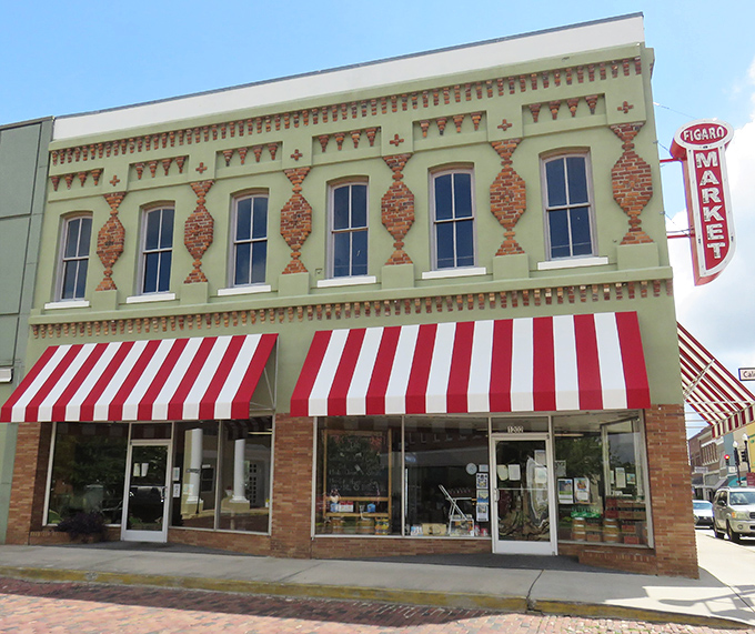 Figaro Market's striped awnings and decorative facade aren't just Instagram-worthy—they're a promise that shopping here won't feel like a chore.