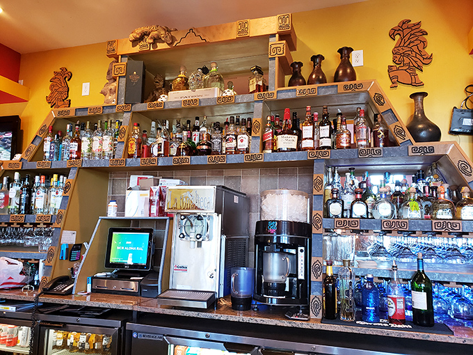 This isn't just a liquor display—it's a shrine to tequila, where bottles stand at attention waiting to transform into your next favorite cocktail.