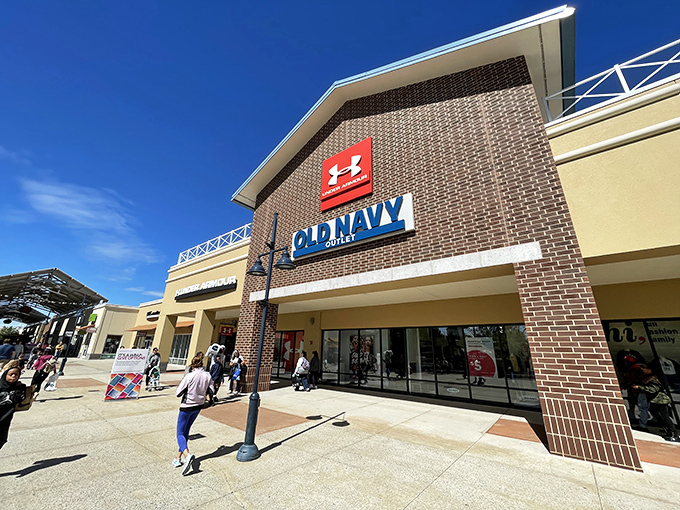 Old Navy and Under Armour – the mullet of retail partnerships. Business casual in the front, weekend warrior in the back.