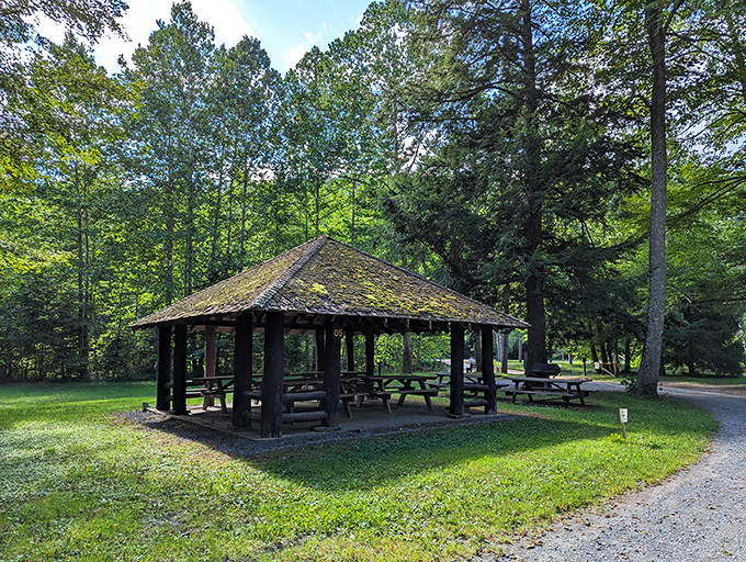 This rustic pavilion has hosted more memorable family picnics than your aunt's famous potato salad – though bringing that along wouldn't hurt either.