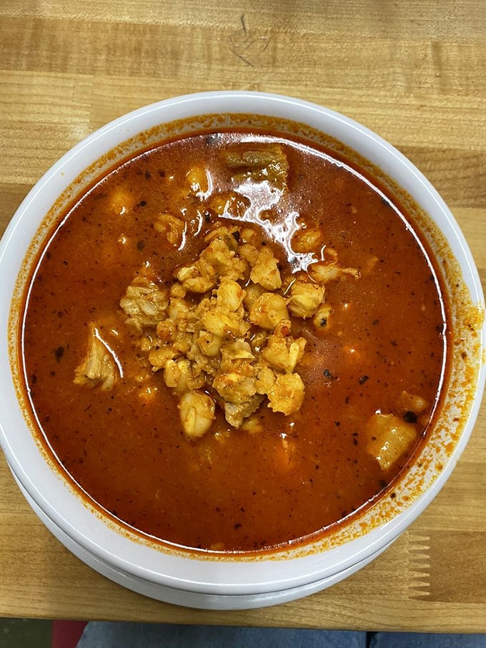 This pozole isn't just soup—it's a spicy, soul-warming hug in a bowl that makes you forget all your problems.