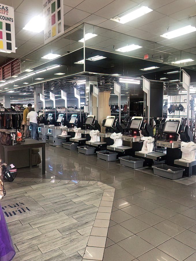 The final frontier of any thrifting expedition—checkout lanes where treasures transform from store inventory to personal possessions.