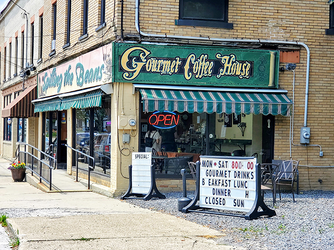 Spilling the Beans serves up more than coffee—it's where locals exchange news and newcomers get their first taste of Oil City hospitality.