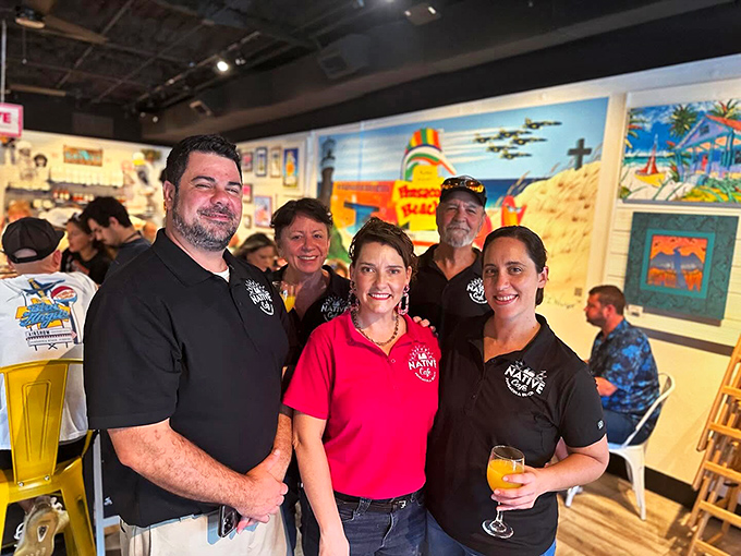 The staff looks like they actually enjoy working here—the rarest delicacy in the restaurant business.