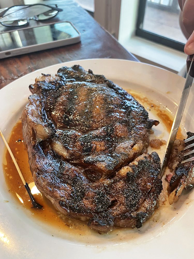 This isn't just a steak, it's a reminder that surf isn't the only worthy turf at Runaway Island—a carnivore's coastal dream.
