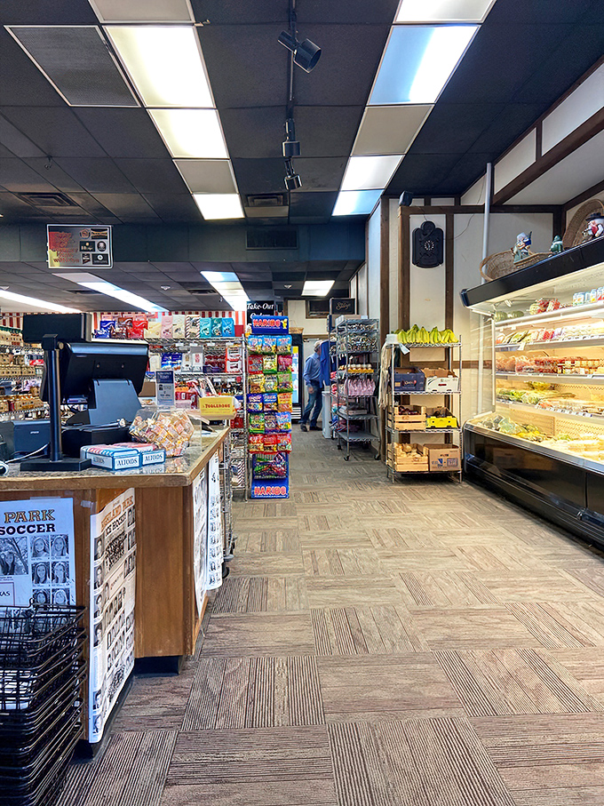 The market side of Kuby's is a treasure trove of European groceries – where impulse buys involve lebkuchen instead of candy bars.