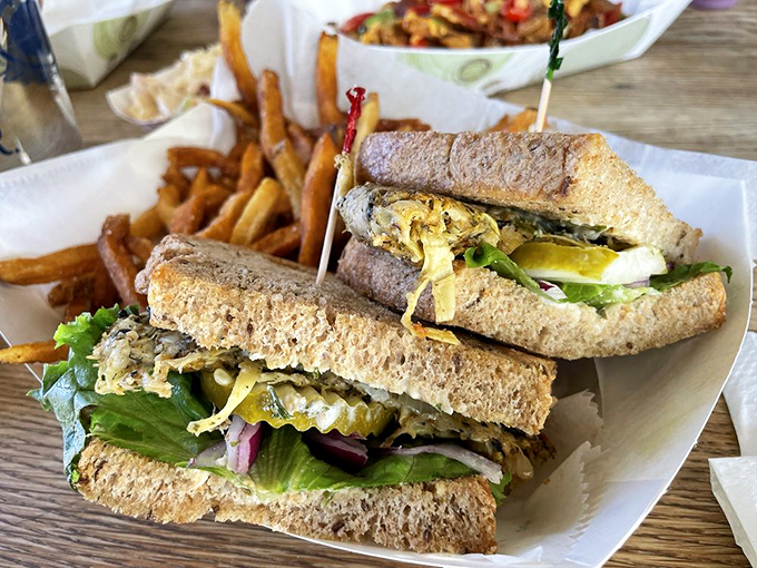 This vegan sandwich proves plant-based eating isn't about sacrifice—it's about creativity, texture, and flavors that don't need to apologize.