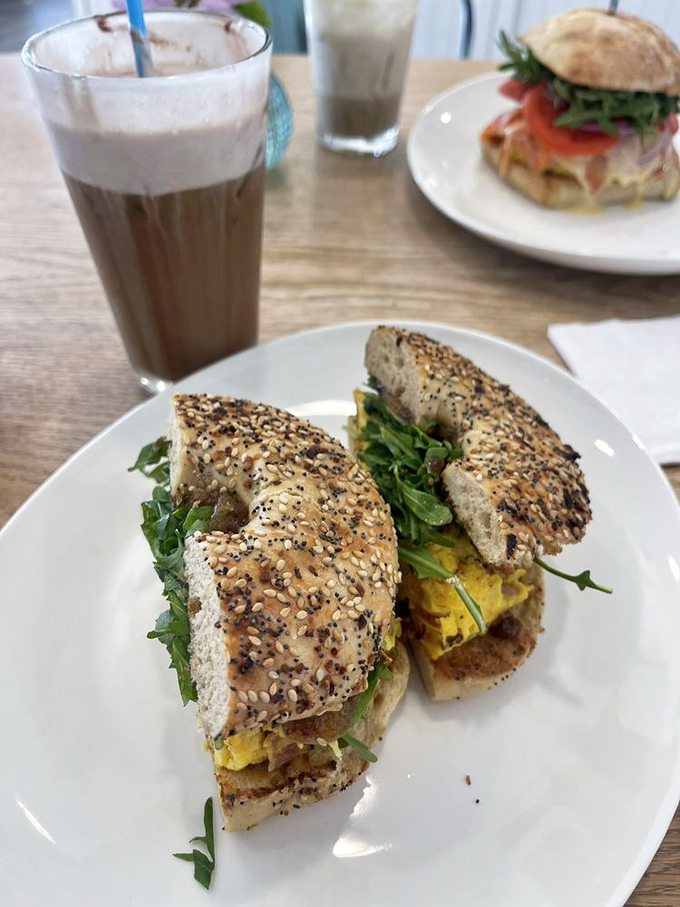 The everything bagel—where "everything" includes "the perfect vehicle for egg and greens" and "reason to get out of bed."