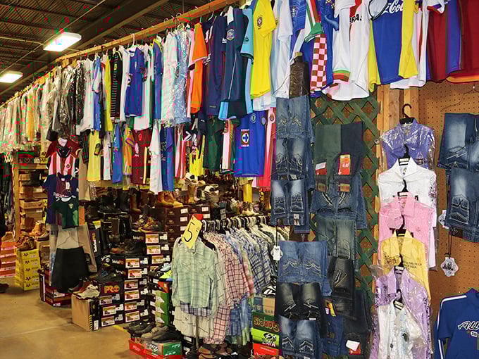 The international soccer jersey collection—where you can support teams from countries you've never visited but suddenly feel passionate about.