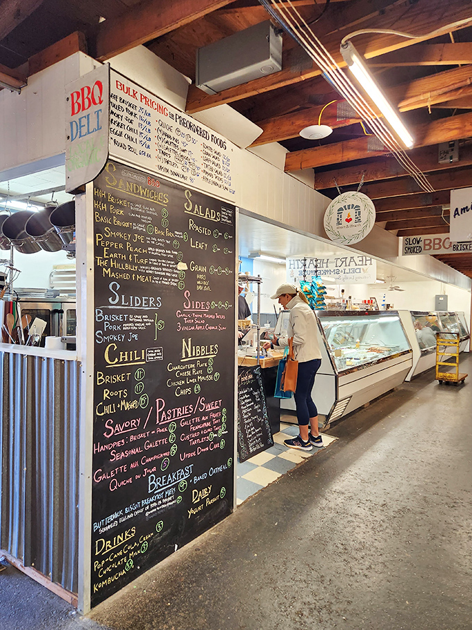The chalkboard menu – where BBQ meets Pennsylvania Dutch cuisine in a beautiful marriage of regional comfort foods.
