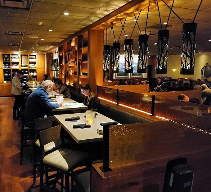 These cozy booths and warm lighting create the perfect setting for everything from business deals to anniversary celebrations.