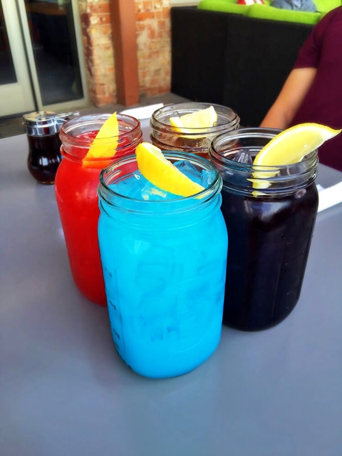 Colorful mason jar drinks that look like they belong at both a county fair and a hipster cocktail bar—refreshingly nostalgic with a side of Instagram-worthiness.