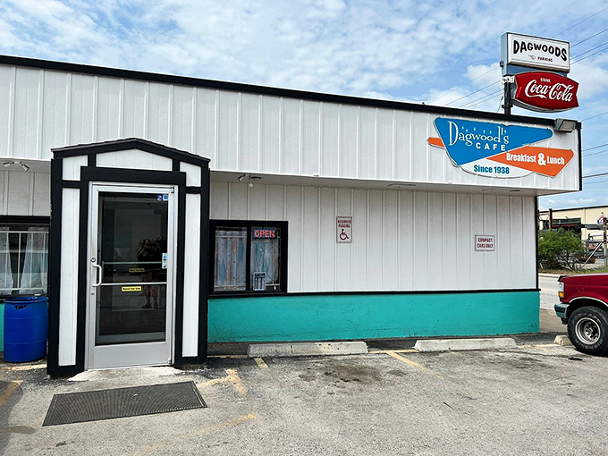 The entrance beckons with its simple promise – step through these doors and leave your diet resolutions in the parking lot.