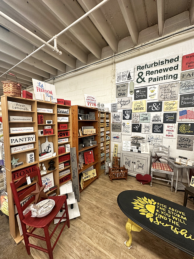The modern farmhouse aesthetic lives strong with these inspirational signs. "Rise above the storm" indeed—especially if the storm is deciding what to buy.